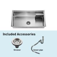 China Rectangular 33 Inch Stainless Steel Kitchen Sink With Satin Polished Finish for sale