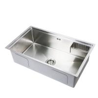 China Rectangular 33 Inch Stainless Steel Kitchen Sink With Satin Polished Finish for sale