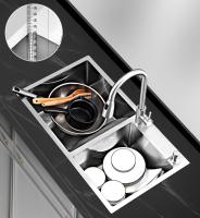 China Modern Stainless Steel Kitchen Sink Double Bowl 18 Gauge For Laundry Room OEM for sale