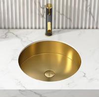 China Round Undermount Stainless Steel Vessel Sinks With Pop Up Drain for sale