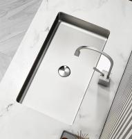 China Stainless Steel 304 Undermount Vessel Sinks Rectangular Shape Durable for sale