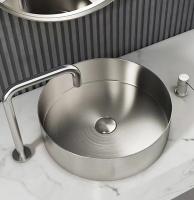 China Luxury Modern Stainless Steel Vessel Sink Bowl Brushed Gold Color For Hotel for sale