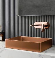 China Stainless Steel 304 Luxury Vessel Sinks , Bathroom Wash Sink With Nano Plating PVD Brushed for sale