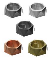 China Diamond Shaped 304 Stainless Steel Vessel Sinks For Bathroom Counter for sale