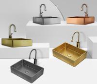 China SUS304 Rectangular Stainless Steel Vessel Sinks For Hotel Bathroom for sale