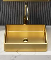 China SUS304 Rectangular Stainless Steel Vessel Sinks For Hotel Bathroom for sale