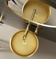 China OEM 304 Stainless Steel Pedestal Sink Circular Column Shape Floor Standing for sale