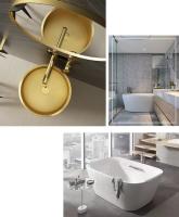 China Brushed Finish Pedestal Bathroom Sink , Freestanding Wash Basin SUS304 Material for sale
