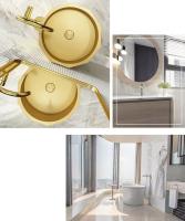 China Round Column 304 Stainless Steel Pedestal Sink ODM With Nano Coating for sale