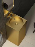 China Multi Colors Stainless Steel Hand Wash Sink Freestanding Square Column Shape for sale