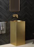 China Multi Colors Stainless Steel Hand Wash Sink Freestanding Square Column Shape for sale