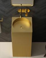 China Multi Colors Stainless Steel Hand Wash Sink Freestanding Square Column Shape for sale