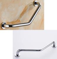 China Wall Mounted Angled Shower Grab Bar With Mirror Polishing Stainless Steel 304 Material for sale