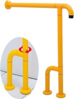 China T Shaped Bathroom Toilet Grab Bars With Non Slip Particles Luminous Circles for sale