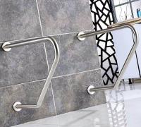 China Non Slip Shower Stainless Steel Grab Bar 22 Inch U Shaped With Mirror Polishing for sale