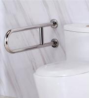 China 304 Stainless Steel U Shaped Grab Bars , Anti Slip Bathroom Safety Rails for sale