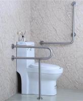 China Rust Proof U Shaped Floor Mounted Grab Bars With Polished Chrome Brushed Nickel for sale