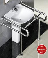 China Stainless Steel 304 Bathroom Safety Grab Bar For Pregnant Women Barrier Free for sale