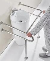 China Stainless Steel 304 Bathroom Safety Grab Bar For Pregnant Women Barrier Free for sale