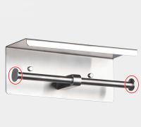 China Double Roll Stainless Steel Toilet Paper Dispenser With Brushed Nickel Matte Black Color for sale