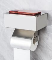 China Large Stainless Steel Toilet Paper Dispenser Multifunctional Multipurpose for sale