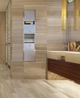 China Recessed Stainless Steel Toilet Paper Dispenser Towel With Brushed Nickel Color for sale