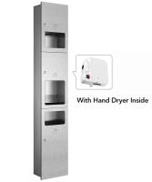China 3 In 1 Stainless Steel Toilet Paper Dispenser Multifold Recessed Mounting for sale