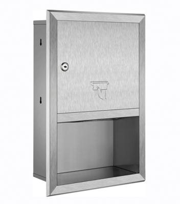 China Wall Mounted Stainless Steel Toilet Paper Dispenser For Restroom Office Home OEM ODM for sale