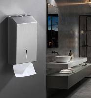 China Commercial Stainless Steel Toilet Paper Dispenser Brushed Nickel Polished Chrome Finish for sale