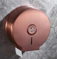 China 9 Inch Stainless Steel Toilet Paper Dispenser Wall Mounted Round Shape for sale