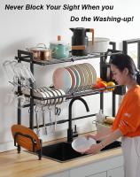 China Multifunction JM adjustable over the sink dish rack for Dish Drying ODM for sale