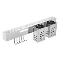 China Wall Mount Kitchen Utensil Hanging Rack Stainless Steel SUS304 Multifunctional for sale