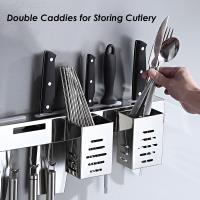 China Wall Mount Kitchen Utensil Hanging Rack Stainless Steel SUS304 Multifunctional for sale