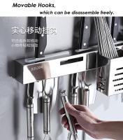China Wall Mount Kitchen Utensil Hanging Rack Stainless Steel SUS304 Multifunctional for sale