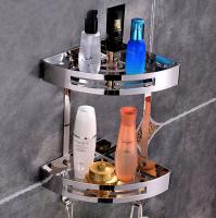 China SUS304 Wall Mounted Bathroom Shelf , Mirror Polishing Stainless Steel Shampoo Holder for sale