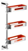 China Multilayer Rotating Wall Mounted Kitchen Shelf SUS304 Stainless Steel Material for sale