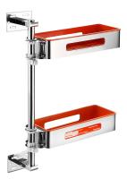 China Multilayer Rotating Wall Mounted Kitchen Shelf SUS304 Stainless Steel Material for sale