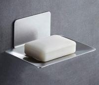 China Brushed Nickel Wall Mounted Bathroom Shelf Set Self Adhesive Type ODM for sale