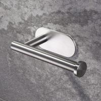 China Brushed Nickel Wall Mounted Bathroom Shelf Set Self Adhesive Type ODM for sale