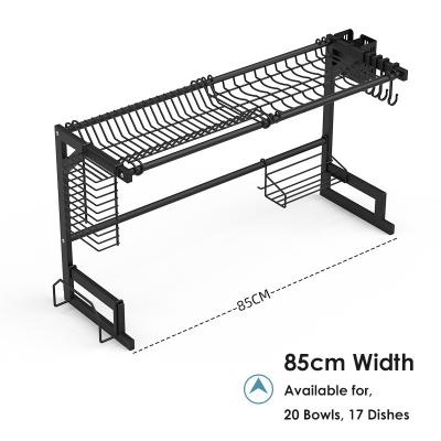 China JM 33Inch Stainless Steel Dish Rack Over Sink Antirust For Kitchen for sale
