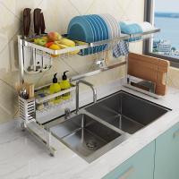 China Polishing Sink Drying Rack 20 Inch Height , Rust Free Kitchen Dish Rack Over Sink for sale