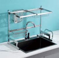 China Bowl Chopsticks Over The Sink Drying Rack With Polishing Finish 650mm Width for sale