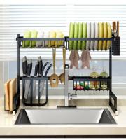 China Height 52cm Stainless Steel Over The Sink Drying Rack OEM 65cm Width for sale