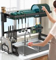 China 2 Tier Height 52cm Drying Rack , Dish Rack Over Sink For Dish Bowl Chopsticks for sale
