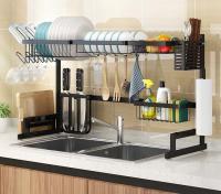 China JM Kitchen Over The Sink Dish Rack Double Sink ODM 850mm Width for sale