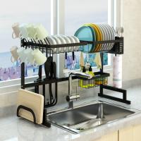 China Stainless Steel Kitchen Over The Sink Drying Rack 650x320x520mm Size for sale