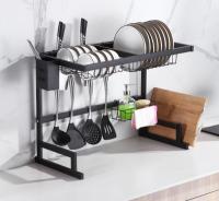 China OEM 2 Layer Over The Sink Drying Rack Multifunction Stainless Steel Material for sale