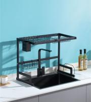 China Baking Paint Stainless Steel Over The Sink Drying Rack 650x320x515mm Specification for sale