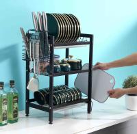 China Multi Use Kitchen Stainless Steel Dishes Rack 485x260x590mm Dimension for sale