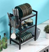 China Multi Use Kitchen Stainless Steel Dishes Rack 485x260x590mm Dimension for sale